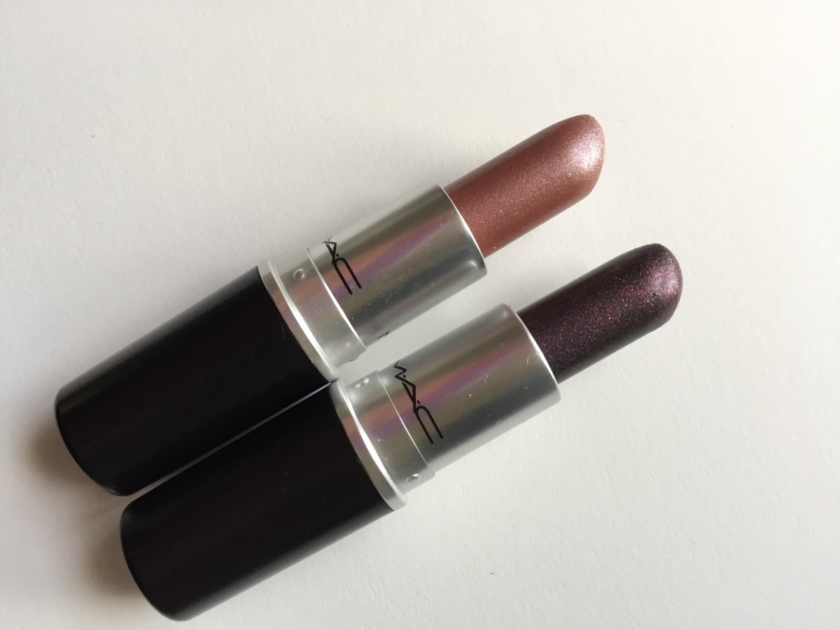 MAC Metallic Lipsticks in Metal Head and Pale Rose, and a Lipstick ...